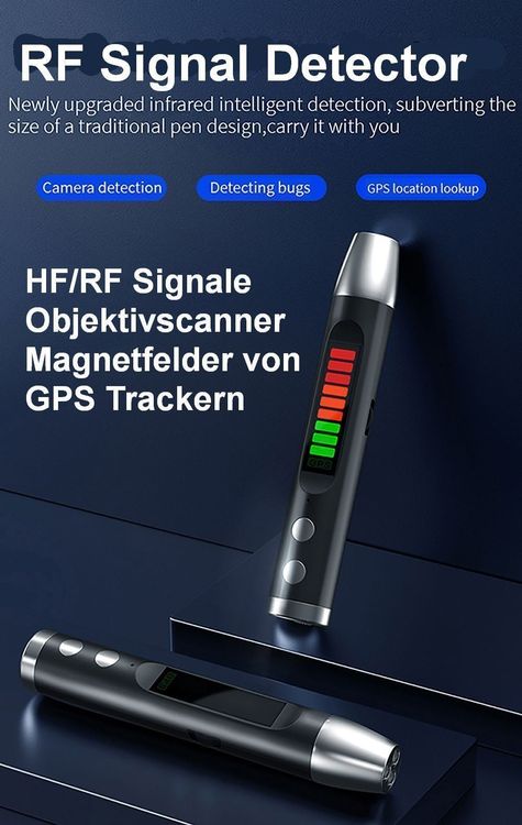 RF Signal Detector Pen, Anti-Spionage Pen, Wanzenfinder (Neu und ...