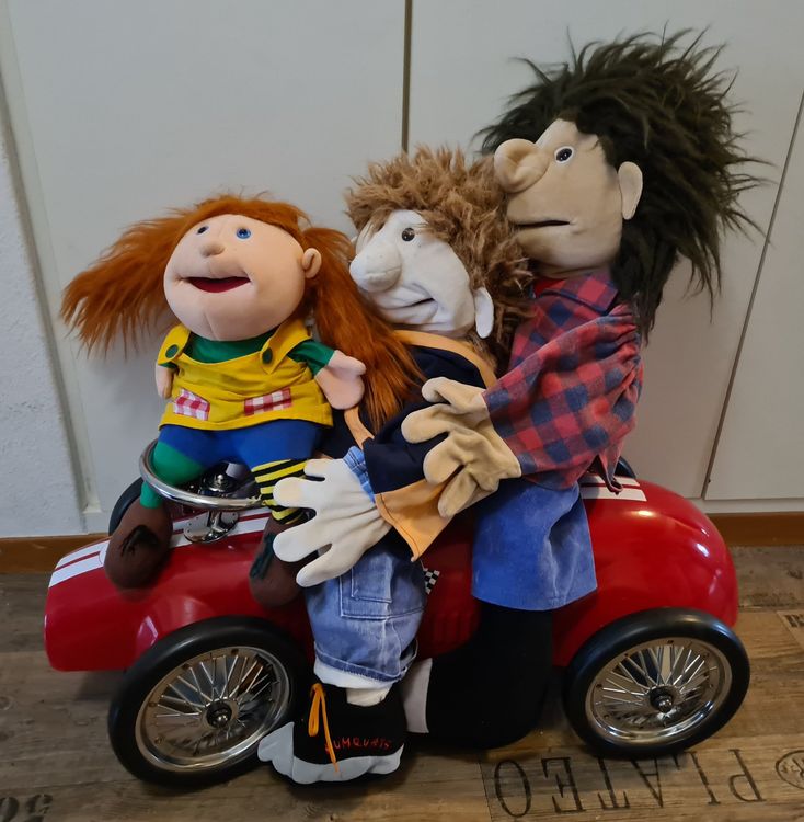Handpuppe PIPPI LANGSTRUMPF klein Logopädie Bauchrednerpuppe | Acheter ...