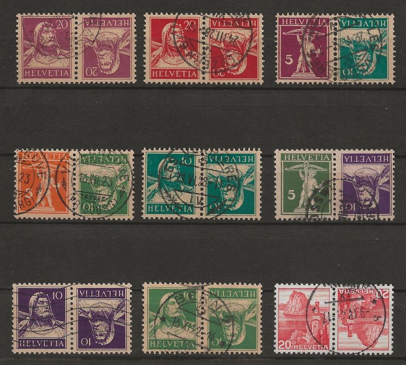 Kehrdrucke kleines Lot gestempelte | Kaufen auf Ricardo