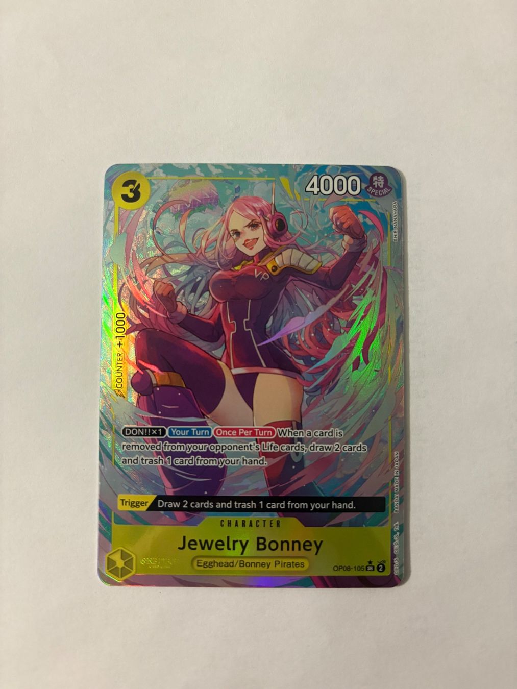 Jewelry Bonney Alternate Art OP08-105 One Piece Two Legends (Neu ...