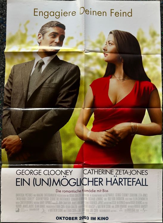 Film-Plakat, George Clooney, Catherine Zeta-Jones (Gebraucht) in ...