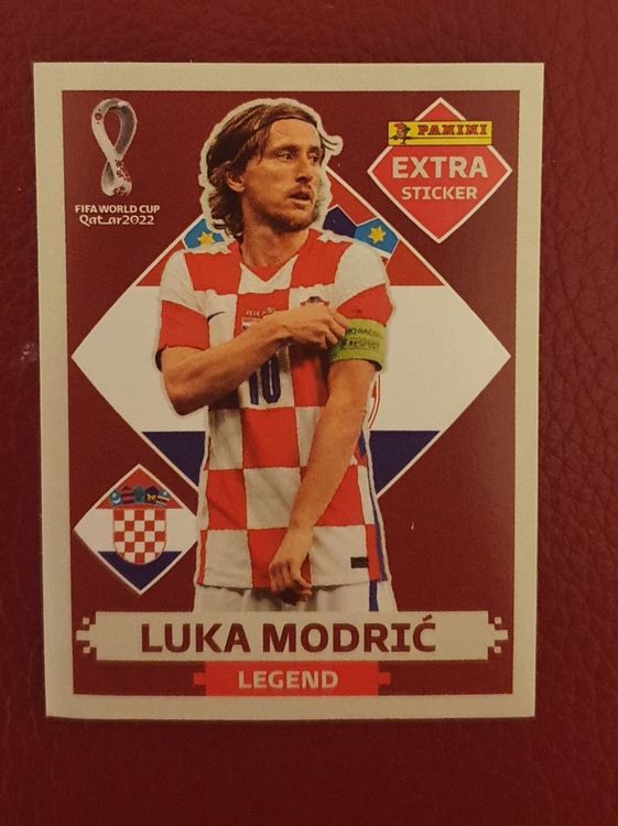 Panini Qatar WM 2022 LUKA MODRIĆ EXTRA STICKER Legend BASE | Kaufen auf ...