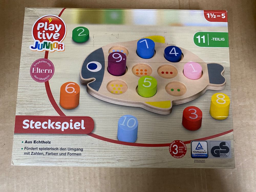 Steckspiel Zahlen und Farben (Holz) (Gebraucht) in Eschlikon TG für CHF ...