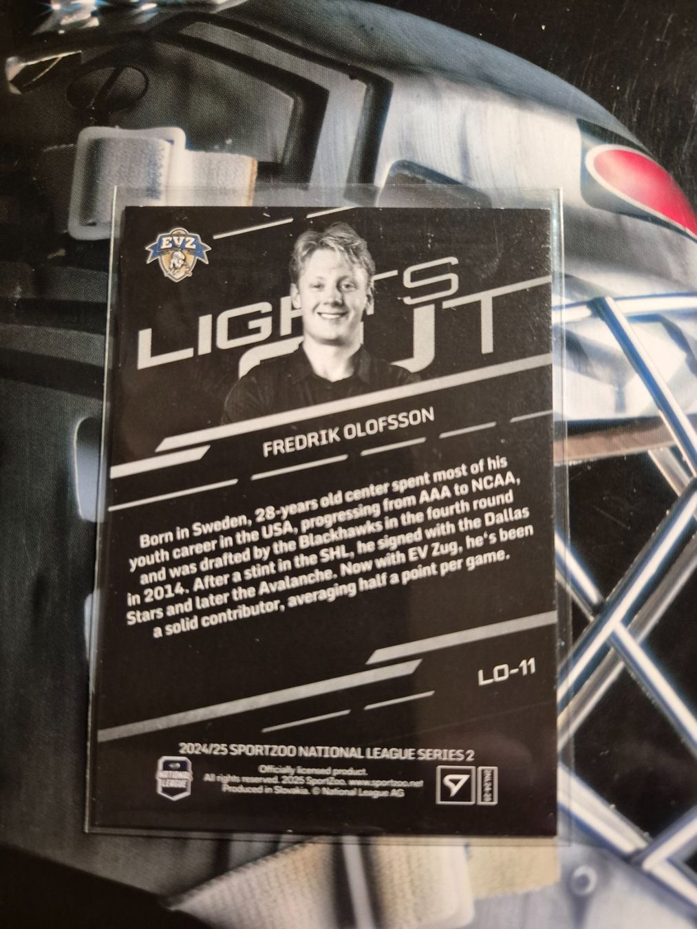 Fredrik Olofsson EV Zug 2024/25 Sportzoo Lights Out (Gebraucht) in ...