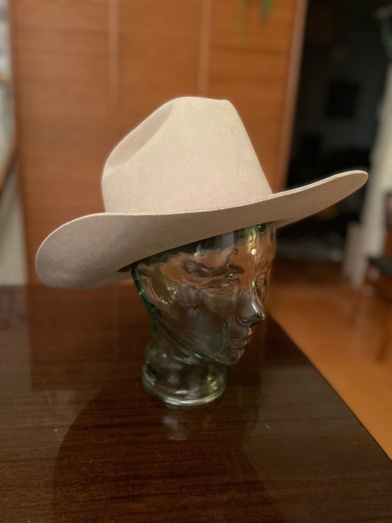 Cowboy Hut Damen Gr.58 EDDY BROS. sand steiffer Wollfilz (Gebraucht) in ...