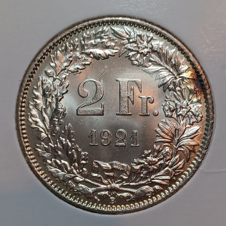 2 Franken 1921 stgl (Gebraucht) in Pfäffikon ZH für CHF 70 – mit Lieferung auf Ricardo kaufen
