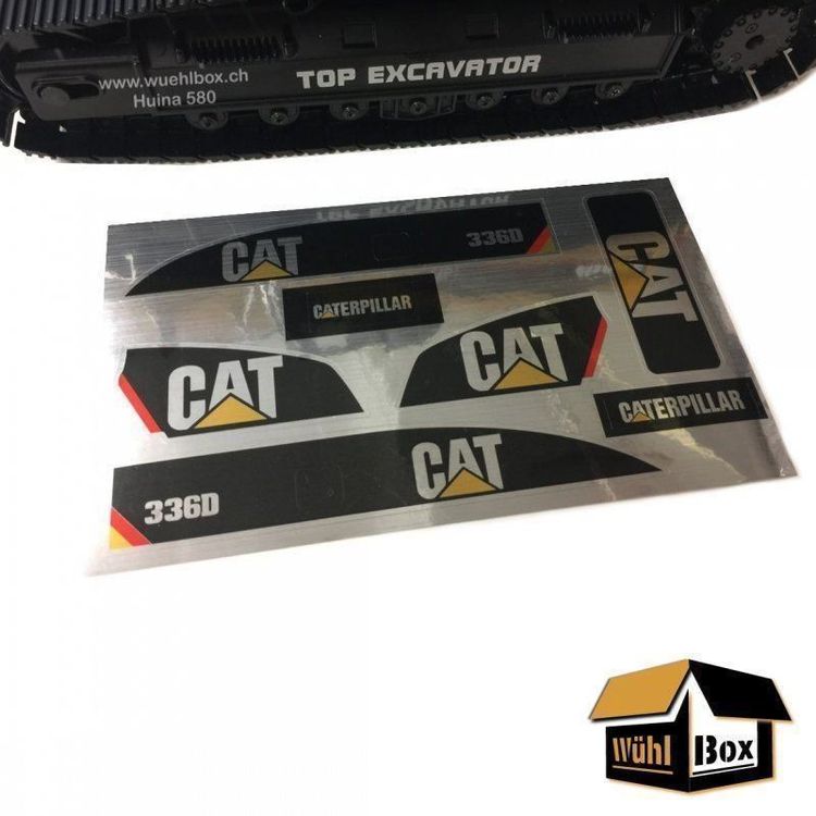 DECAL SET CAT 336D FÜR HUINA 1580 BAGGER | Kaufen auf Ricardo