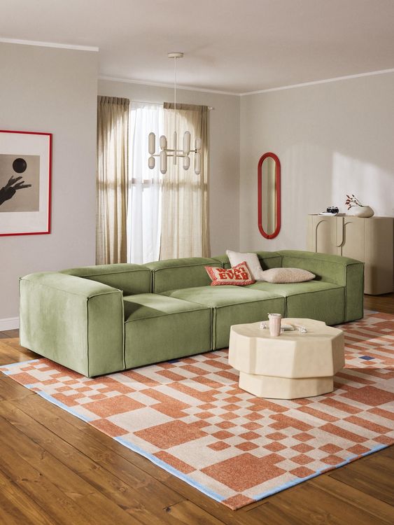 Modulares Sofa Lennon 4-Sitzer aus Cord Westwing CHF4699-45% (Neu ...