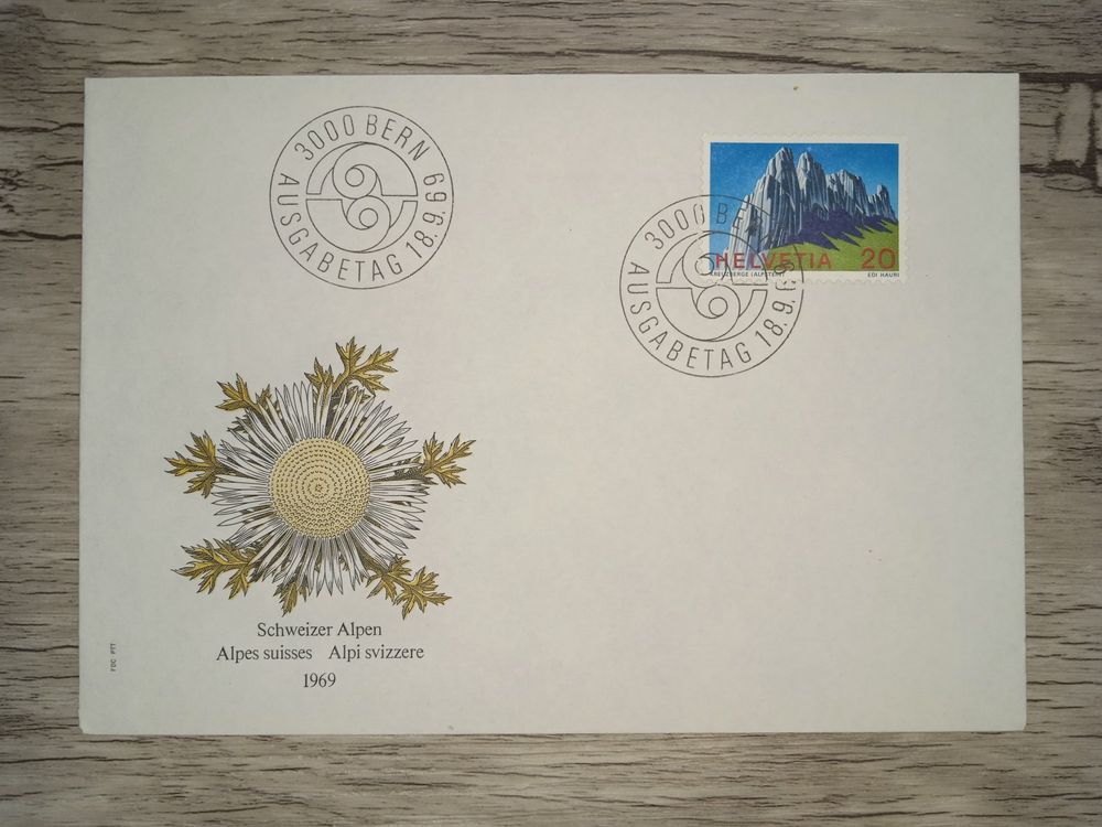 TR30 Enveloppe + Timbre Suisse 1969 (Gebraucht) in Cousset für CHF 0.6 – mit Lieferung auf ...