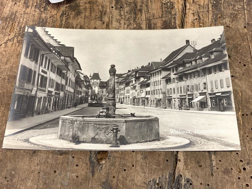 Antike AK Willisau Hauptstrasse belebt | Kaufen auf Ricardo