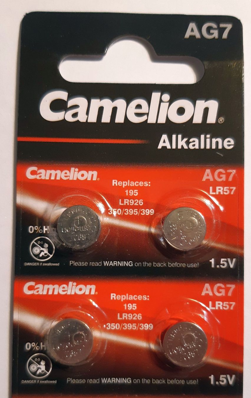 4 Stück AG7 LR 927 395 Alkaline Camelion Batterien (Neu und ...