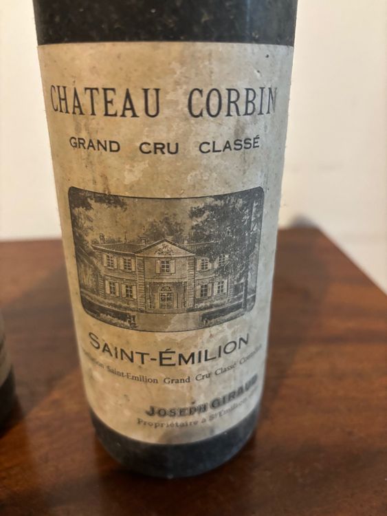 2 x CHATEAU CORBIN Saint-Emilion Grand Cru Classé 1967 (Gebraucht) in ...