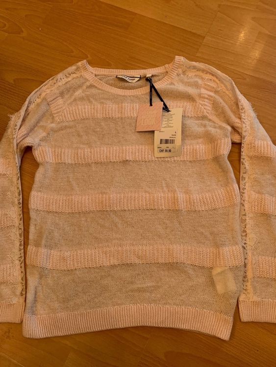 Joli pull Naf Naf rose poudré t. L | Kaufen auf Ricardo