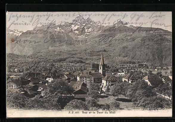 AK Bex, Vue general et la Dent du Midi | Kaufen auf Ricardo