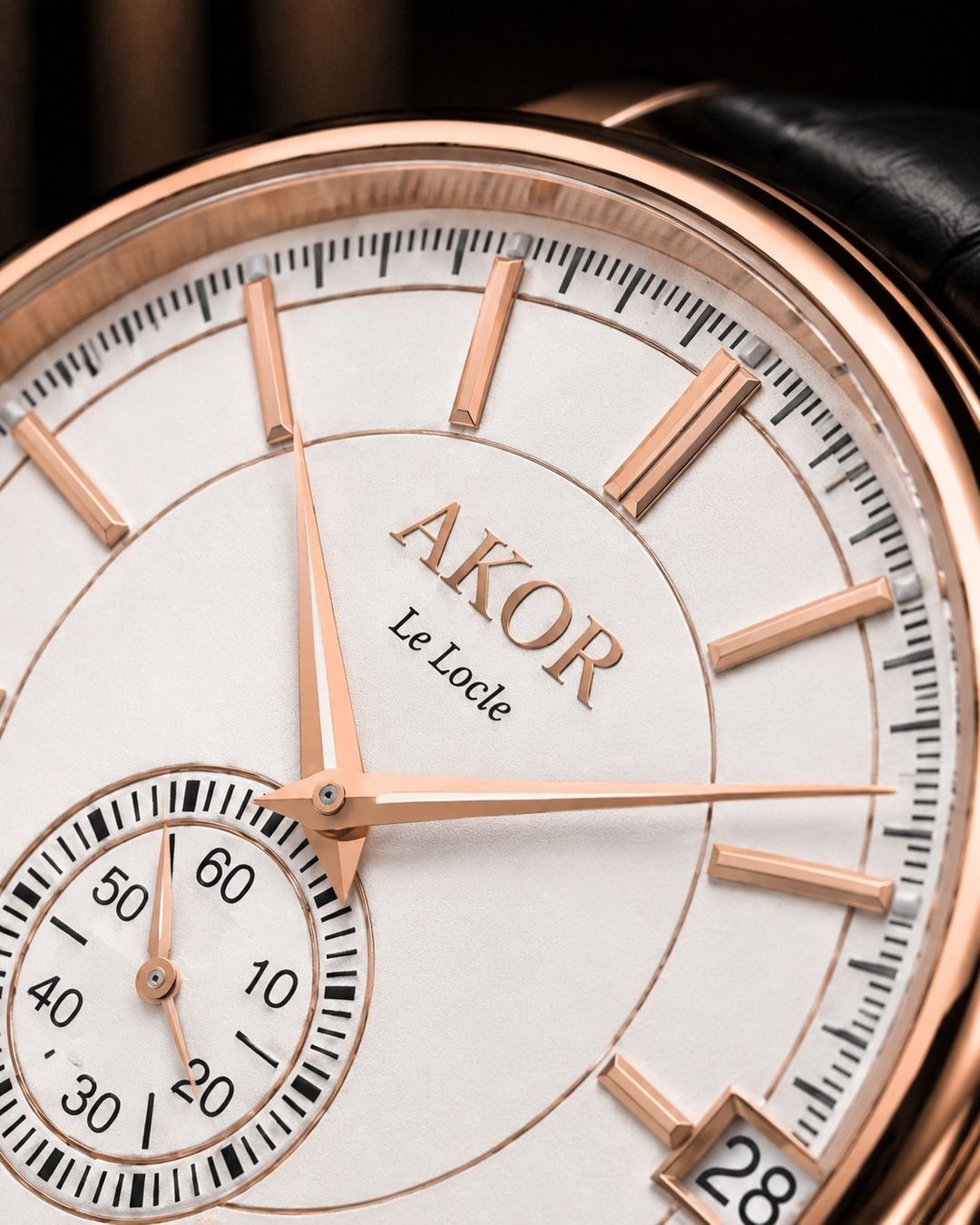 AKOR Le Locle – Héritage Rose – Montre mécanique homme (Neu und ...