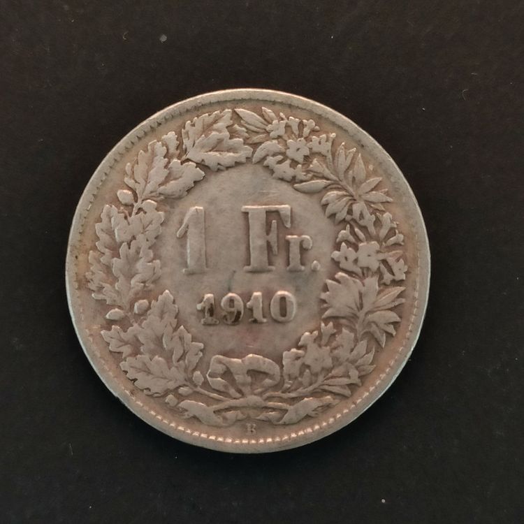 1 Franken Silbermünze 1910 (Gebraucht) in Eggenwil für CHF 3 – mit Lieferung auf Ricardo kaufen