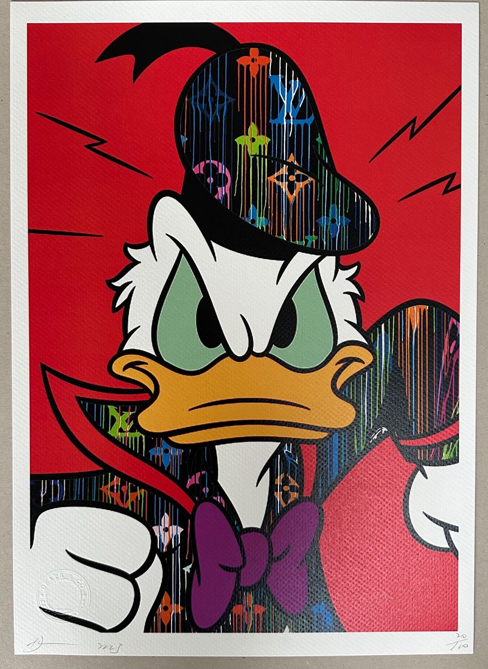 Death: Angry Vuitton Donald Duck, signiert 20/100 (Neu (gemäss ...