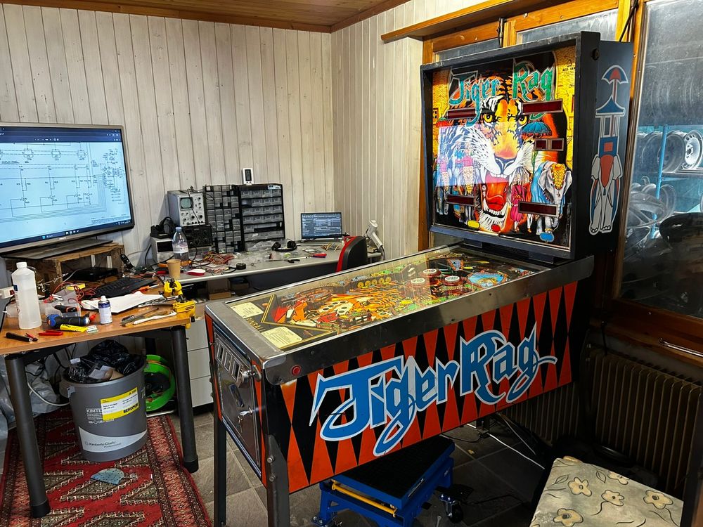 Flipperkasten / Pinball "Tiger Rag" 1984 (Gebraucht) in für CHF 982 ...