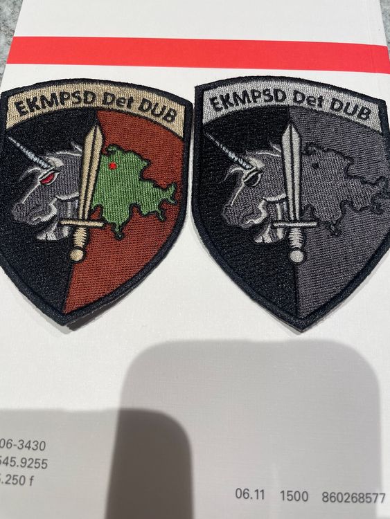 2 Patch EKMPSD Det DUB. Militärpolizei (Gebraucht) in Oberiberg für CHF ...