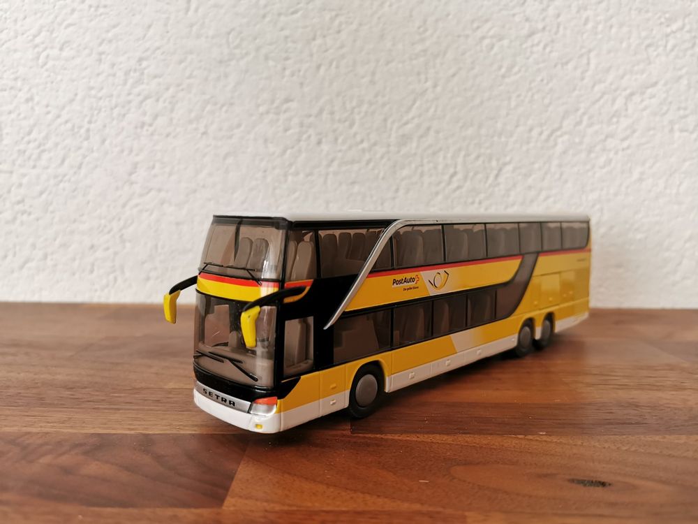Siku; Postauto / Postbus Doppelstöcker Setra (Gebraucht) in Boniswil für CHF 31 – mit Lieferung ...