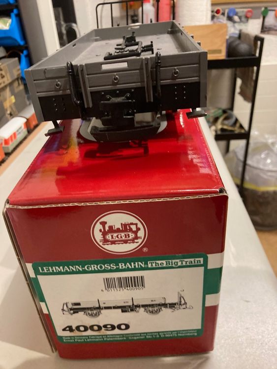 LGB 40090 RhB Niederbordwagen mit Bremserbühne grau (Gebraucht) in ...