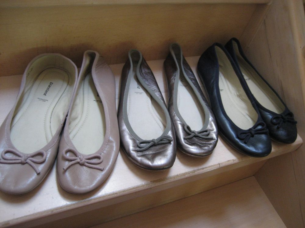 Lot de 3 paires de ballerines cuir grandeur 41 | Acheter sur Ricardo