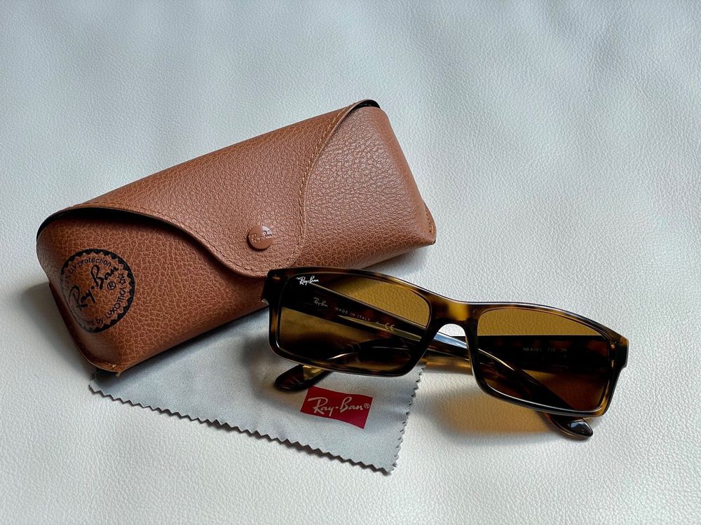 Ray-Ban Sonnenbrille RB4151 - 710 Rahmen Tortoise mit Etui (Gebraucht ...