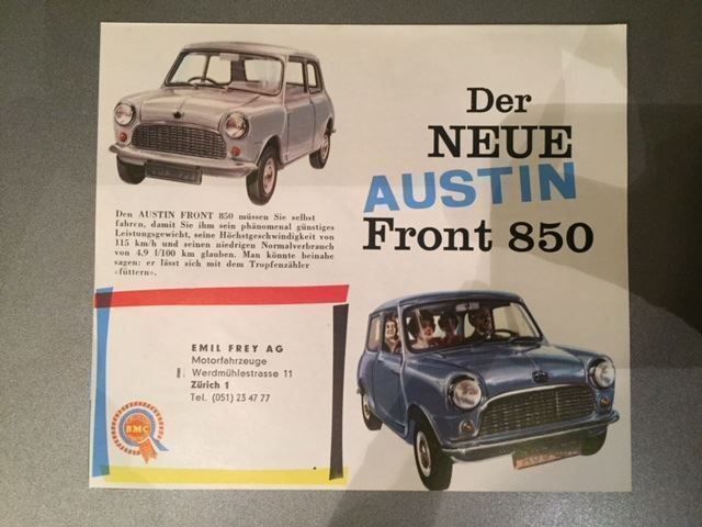 AUSTIN MINI Front 850 kleiner Prospekt von ca. 1959 - BMC | Kaufen auf ...