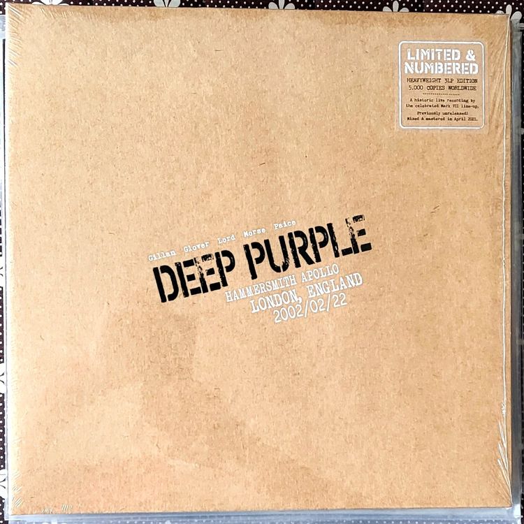 Deep Purple – Live In London 2002 Hammersmith Apollo - LP (Neu (gemäss ...