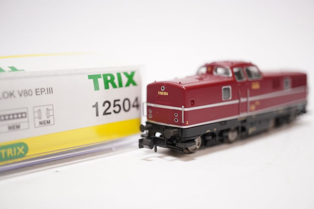 6∑ Minitrix 12504 DB V 80 Diesellok rot | Bastelware | Kaufen auf Ricardo