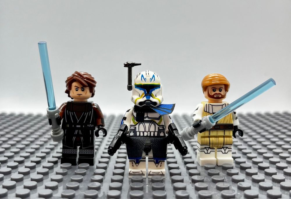Anakin Skywalker, Obi Wan Kenobi & Captain Rex (Clone Wars) (Neu ...