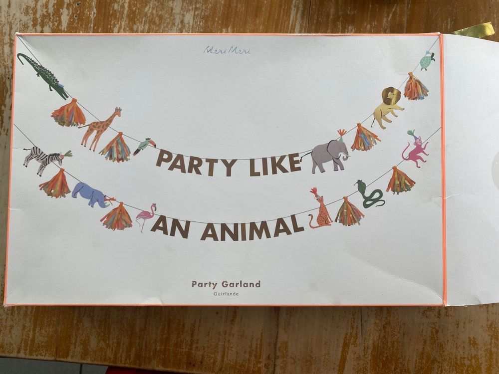 Meri Meri Girlande - Party like an Animal | Kaufen auf Ricardo