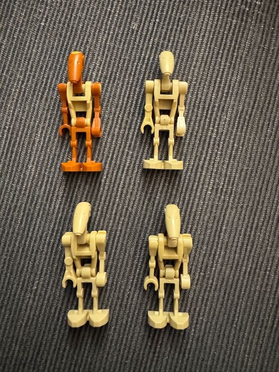 Lego Star Wars Minifigur 4 Battle Droids, 1 Commander-Kopf | Kaufen auf ...