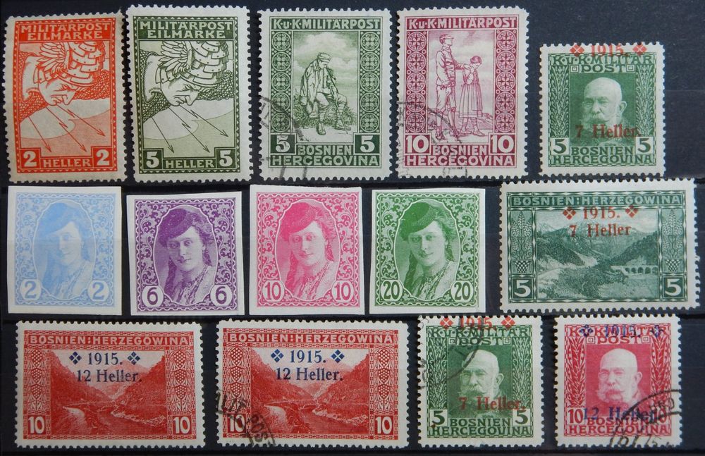 Österreich Bosnien-Herzegowina ex. Kat. 85-98 */gest. 1913/1 (Gebraucht ...