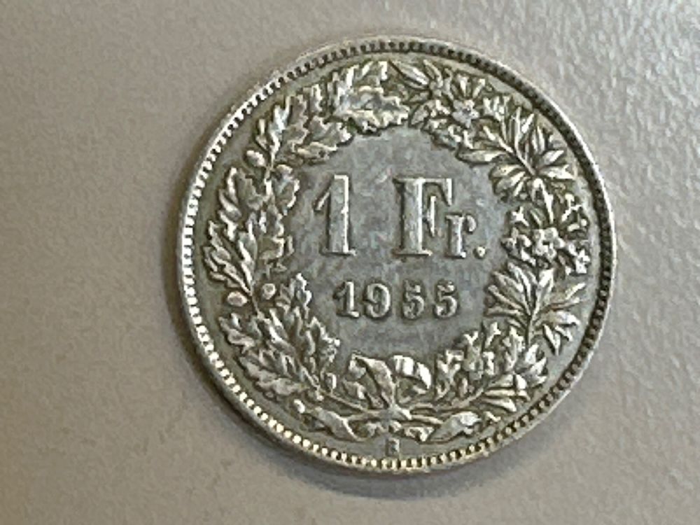 1 Fr. Silber Schweiz 1955 ss+ | Kaufen auf Ricardo