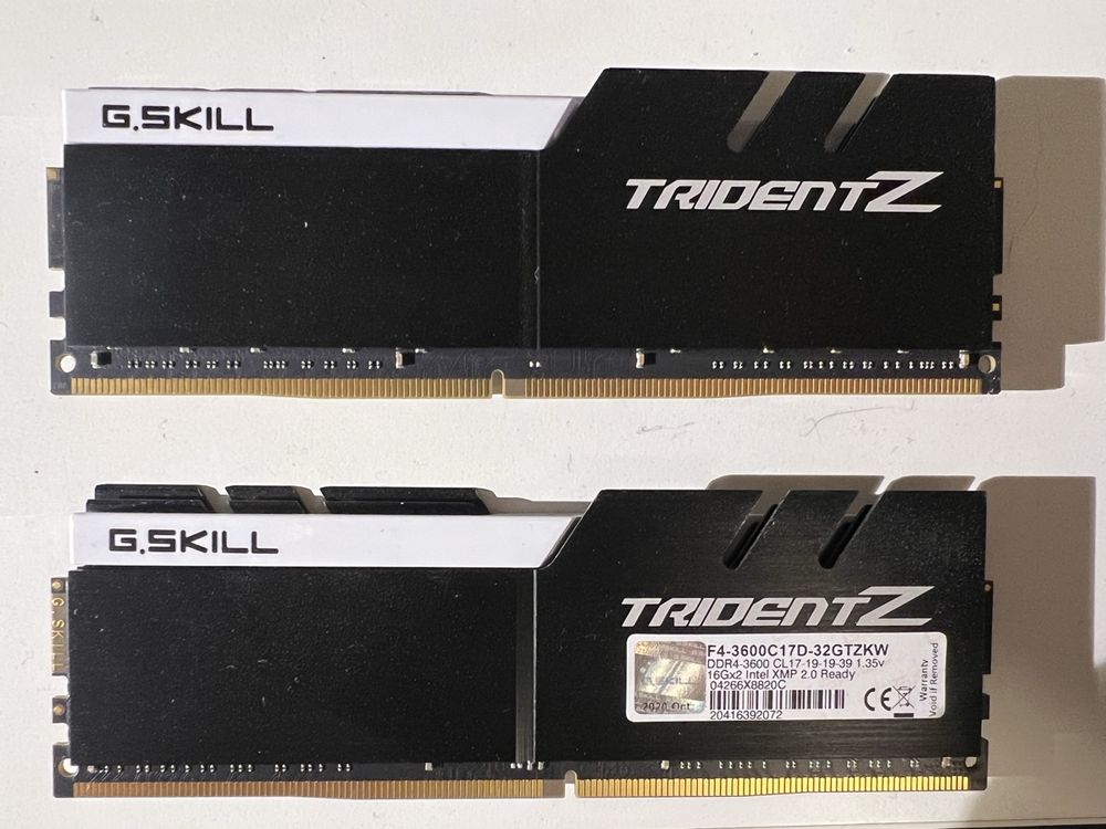 G.Skill Trident Z DDR4 3600MHz 32GB (2x16GB) CL17 (Usato) a Gordola per ...