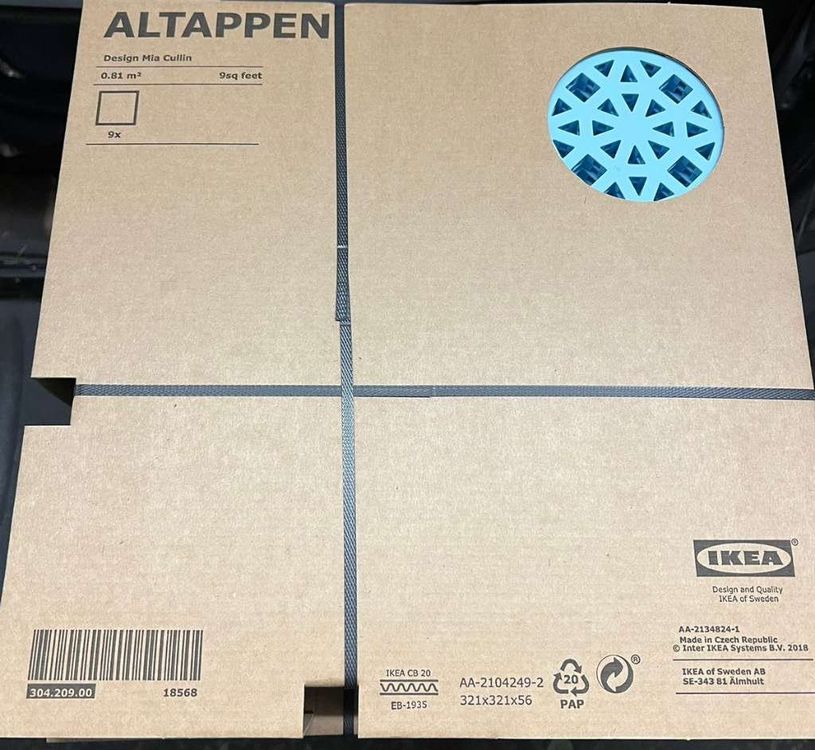 IKEA ALTAPPEN Bodenrost/ außen, hellblau, 0.81 m² TERRASSEN (Neu und ...
