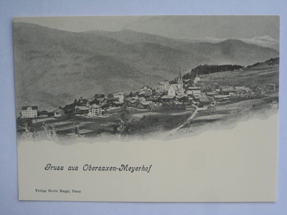 neue, alte Postkarte "Gruss aus Obersax" | Kaufen auf Ricardo