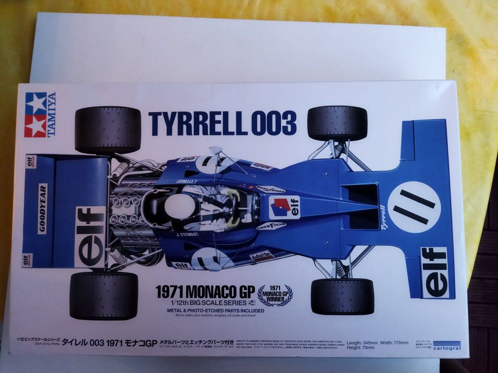 Tyrell-Ford 003 F1 1971 "J.Stewart" von Tamiya (Neu und ...