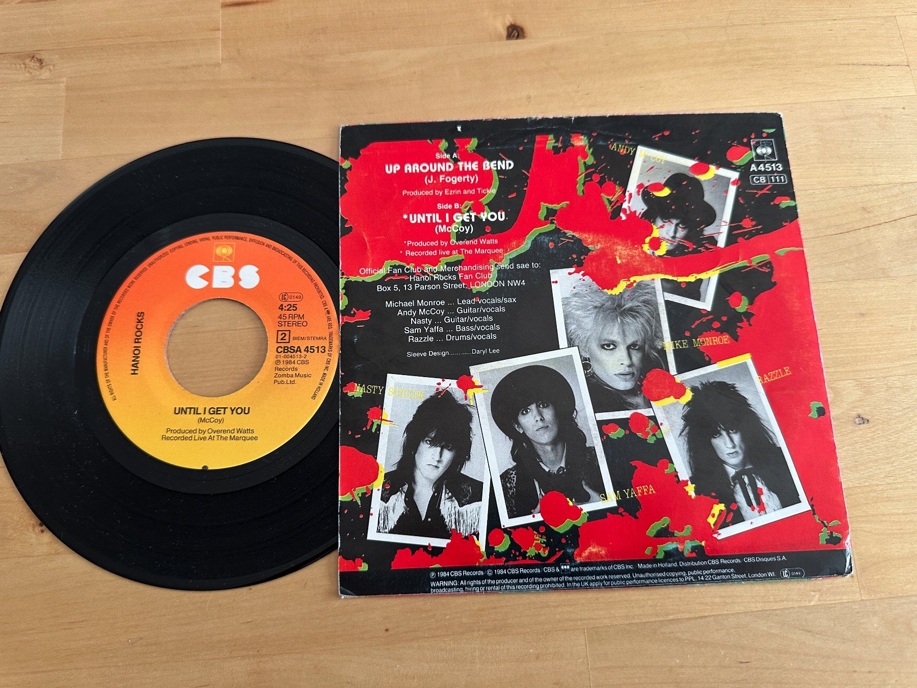 HANOI ROCKS tolle Up around the bend Single Kult Metal Rock (Gebraucht) in Basel für CHF 9.9 ...