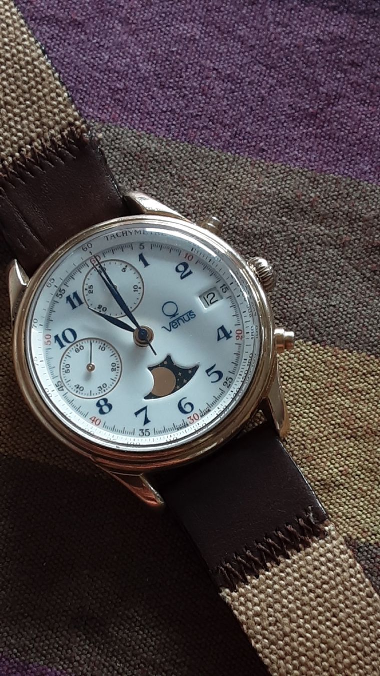 Beau chronographe vintage Venus avec mouvement valjoux 7768 (Gebraucht ...