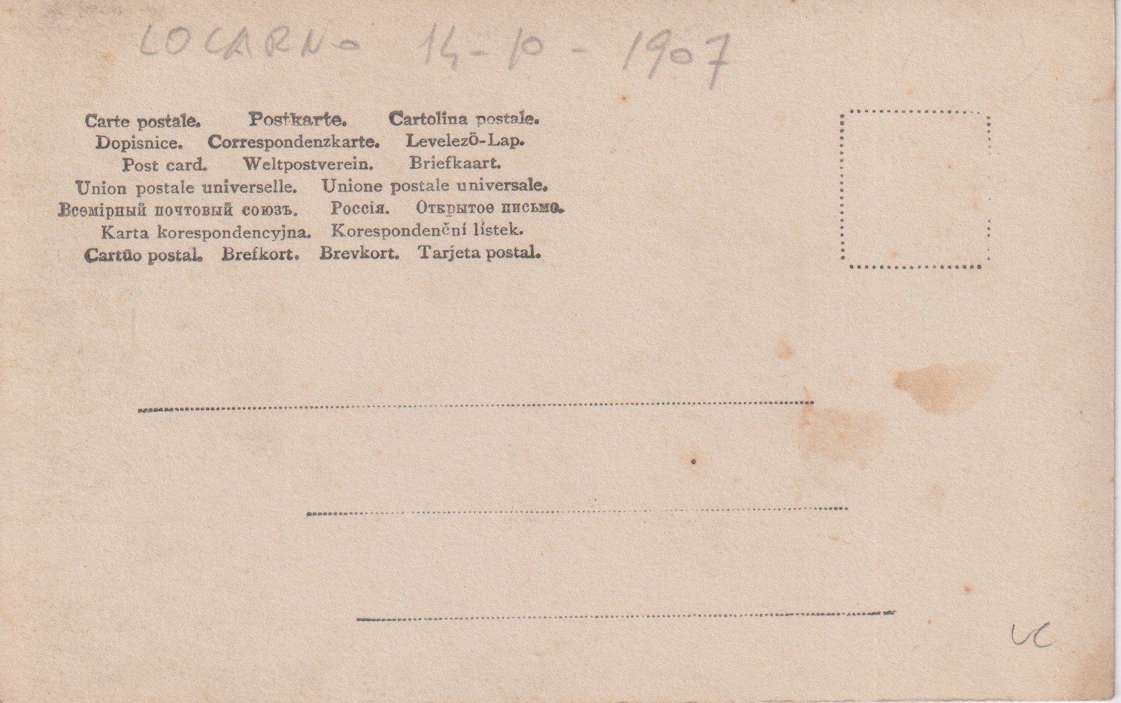 AK Locarno alluvione del 14.10.1907, Drogheria Varenna, rara (Gebraucht ...