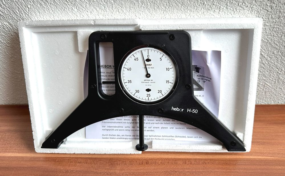 Einstellehre Kehlmaschine Hebor H-50 Messlehre (Gebraucht) in ...