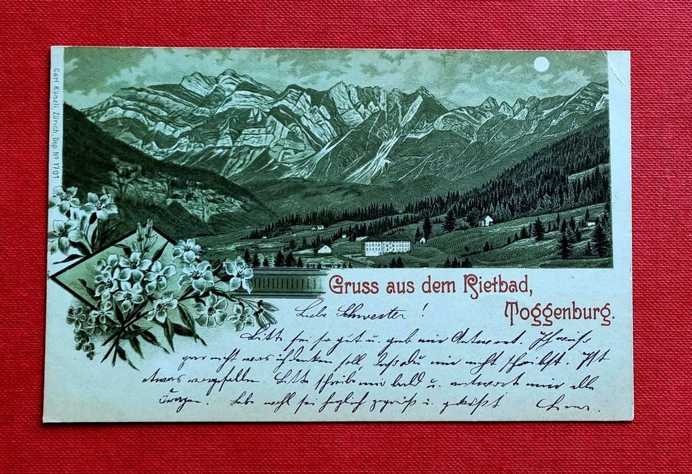 Gruss aus dem Rietbad - Toggenburg - 1899 (Gebraucht) in Rothrist für CHF 19 – mit Lieferung auf ...