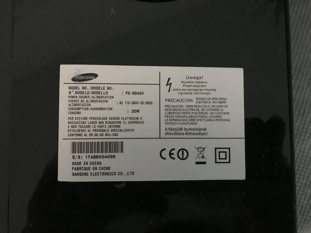 Samsung Soundbar HW-D450 & Subwoofer PS-WD450 (Gebraucht) in ...
