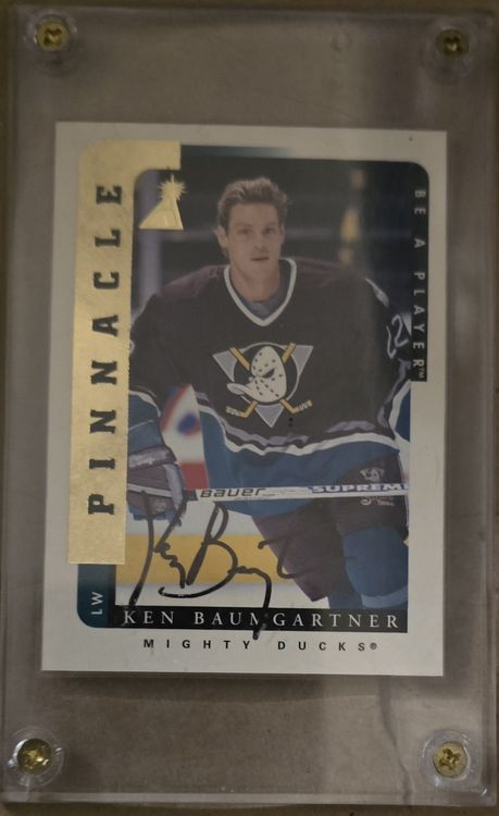 Ken Baumgartner Autogramm Karte Mighty Ducks NHL Sammlerkart (Neu und originalverpackt) in ...
