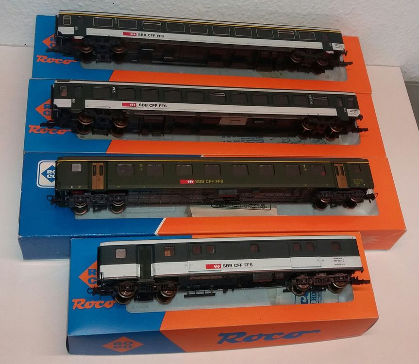Roco HO - 4 Stück Personenwagen S/BB - Spur HO - zum spielen | Kaufen ...