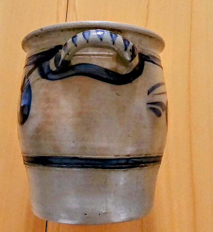 Pot en grès ancien décor gris et bleu de 3 litres (Gebraucht) in ...