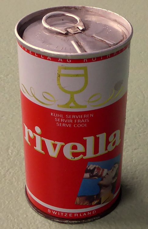 seltene alte original RIVELLA Dose / Büchse aus den 70ies (Gebraucht) in Basel für CHF 15 – mit ...