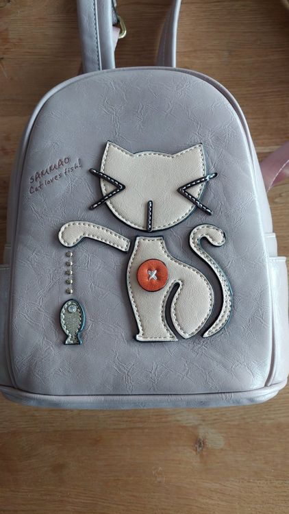 Sammao Cats loves fish! Rucksack | Kaufen auf Ricardo